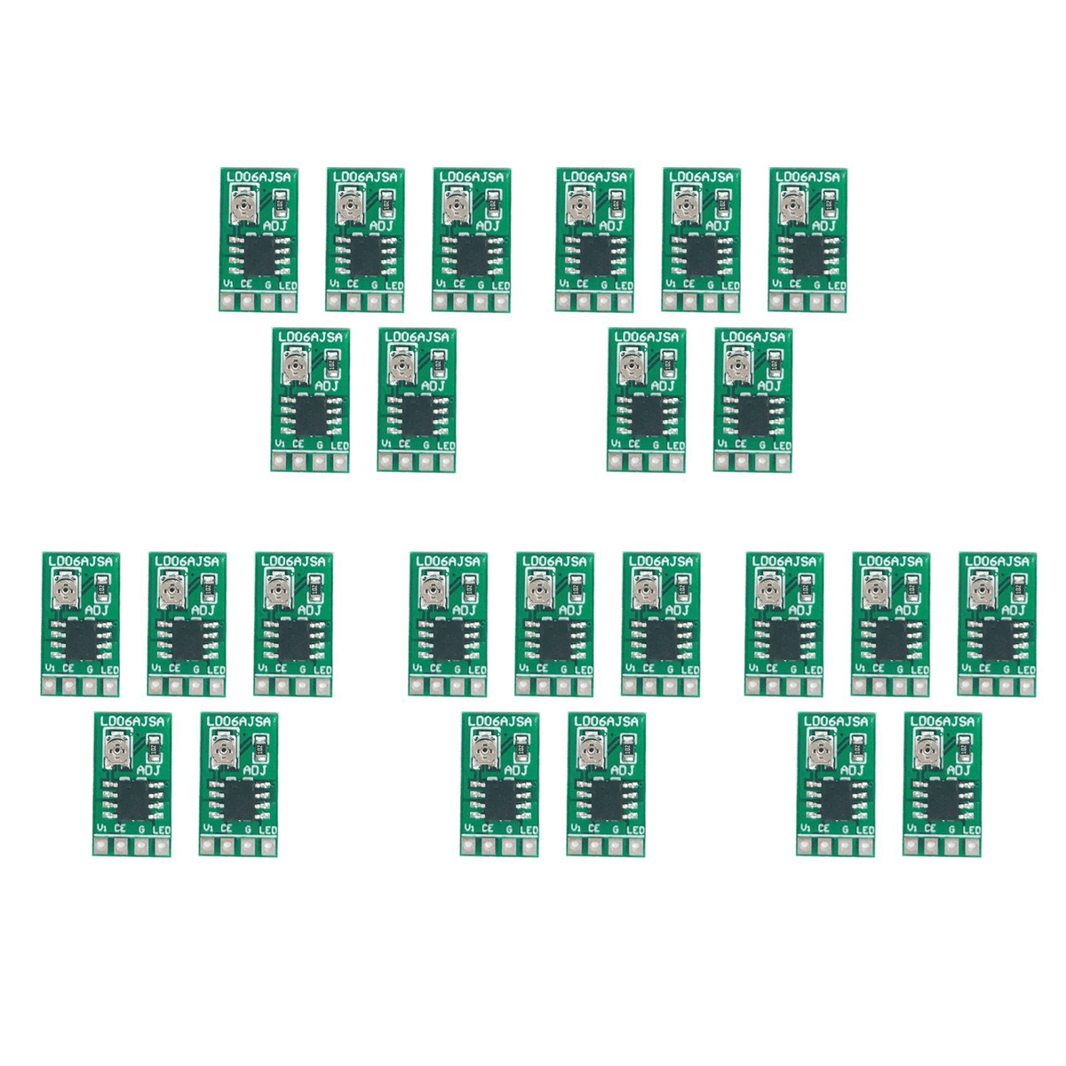 25PCS 30-1500MA Adjustable Constant Current LED Driver DC 3.3V 3.7V 4 ...