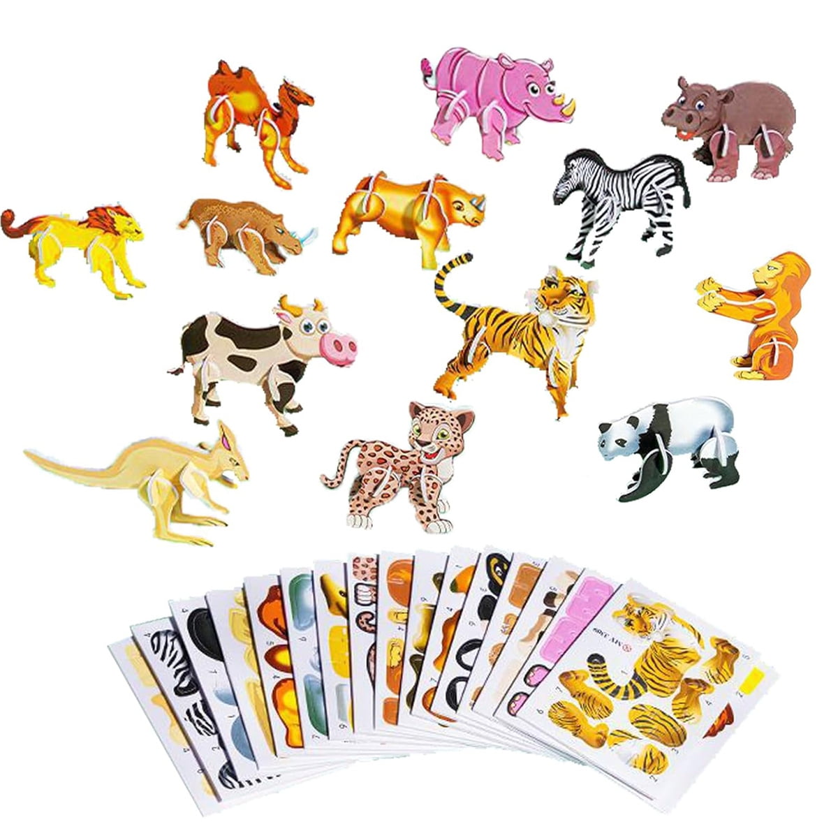 25PCS 3D Puzzles for Kids Toys - 3D Puzzle for Kids of Animals ...