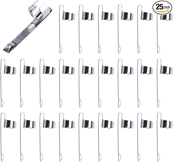 25PCS 8mm/0.32inch Pencil Decorative Clip Slide in Pencil Pocket Clip ...