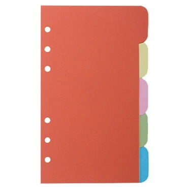 Five Star Tabbed Dividers, Assorted Colors, 5 Pack (20040) - Walmart.com