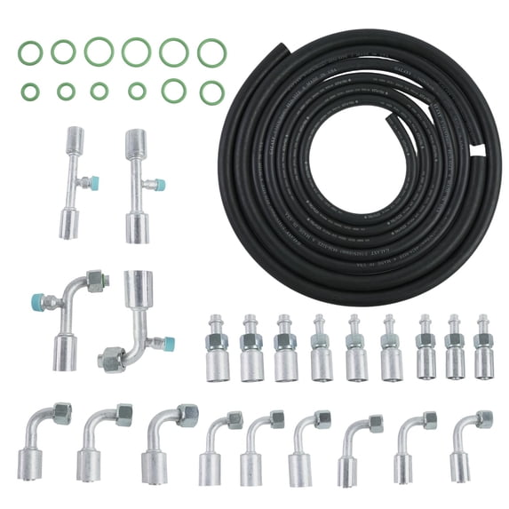 25PCS Air Conditioning Hose and Fitting Kit, Universal Air Conditioning ...