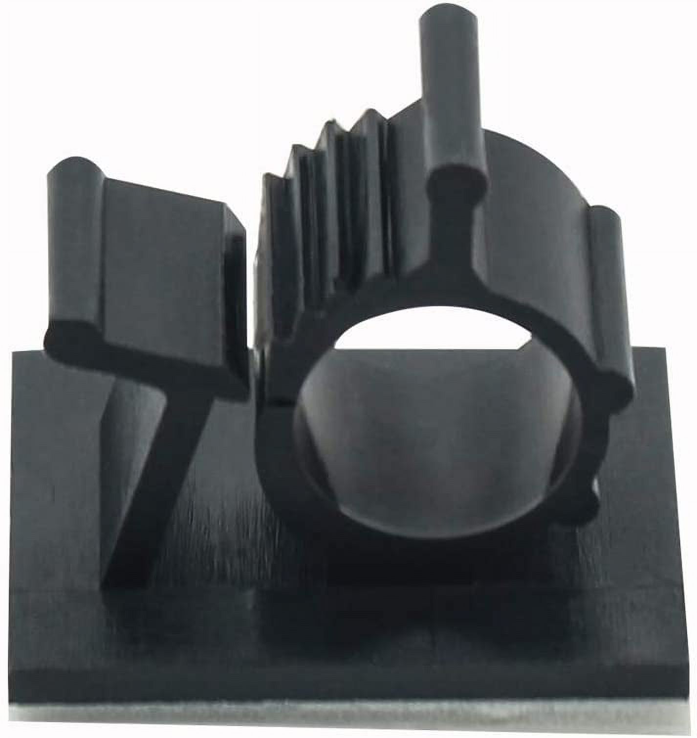 25PCS Black Adhesive Backed Nylon Wire Adjustable Cable Clips Clamps ...