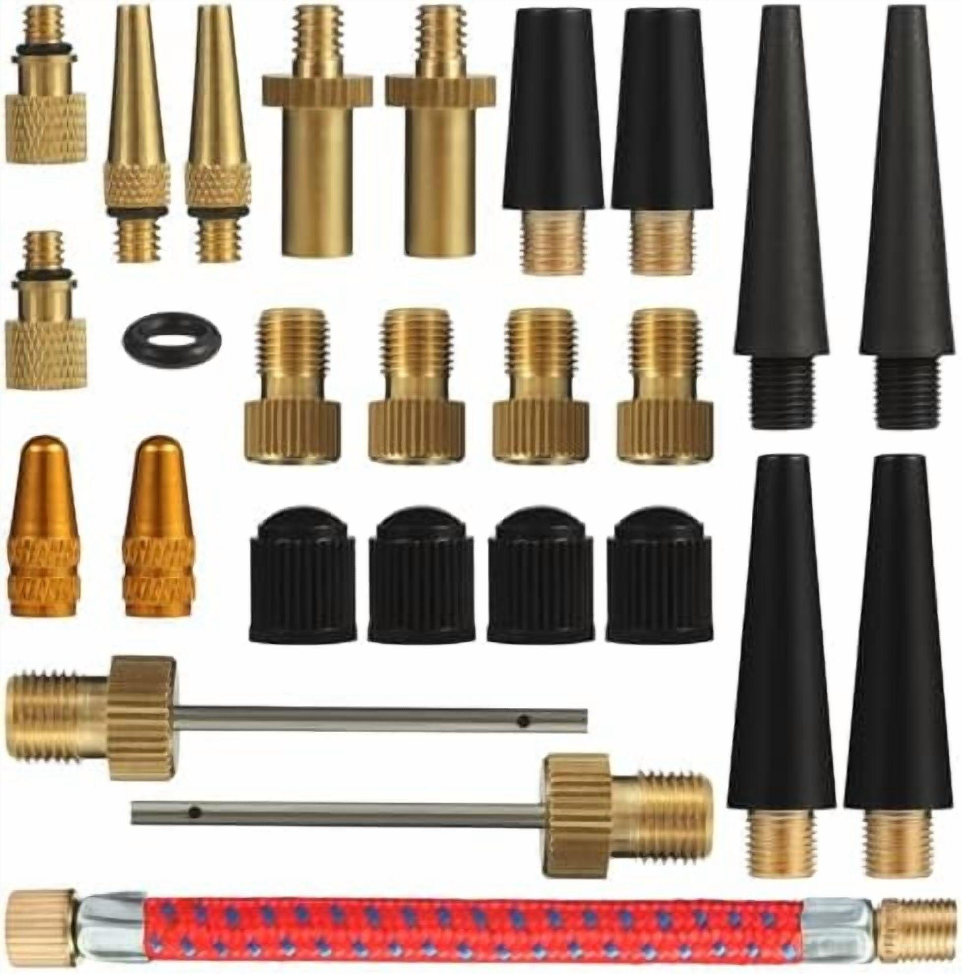 25PCS Brass Bicycle Valve Adaptor Tools – Presta/Schrader Adapters ...