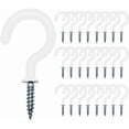 25PCS Ceiling Hooks for Hanging Plants and Cup,Screw in with Vinyl ...