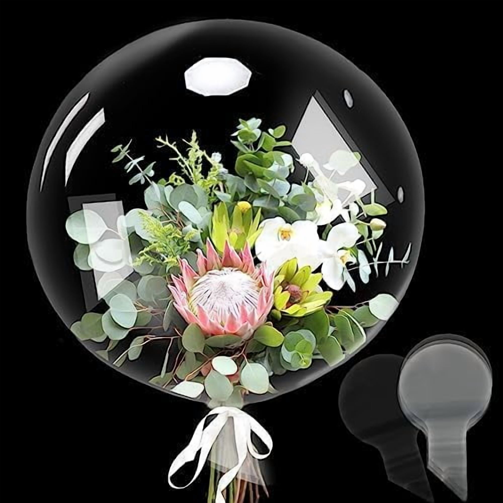 25PCS Clear Balloons for Stuffing 24inch Wide Neck Large Bubble BoBo ...