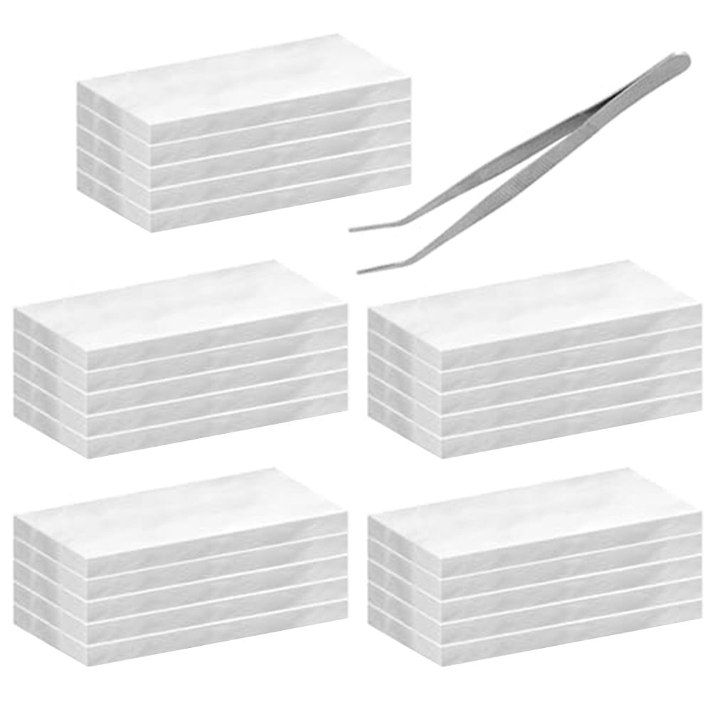 25Pcs Flame Retardant Cotton With Tweezer For Tabletop Fire Pits 4.7× ...