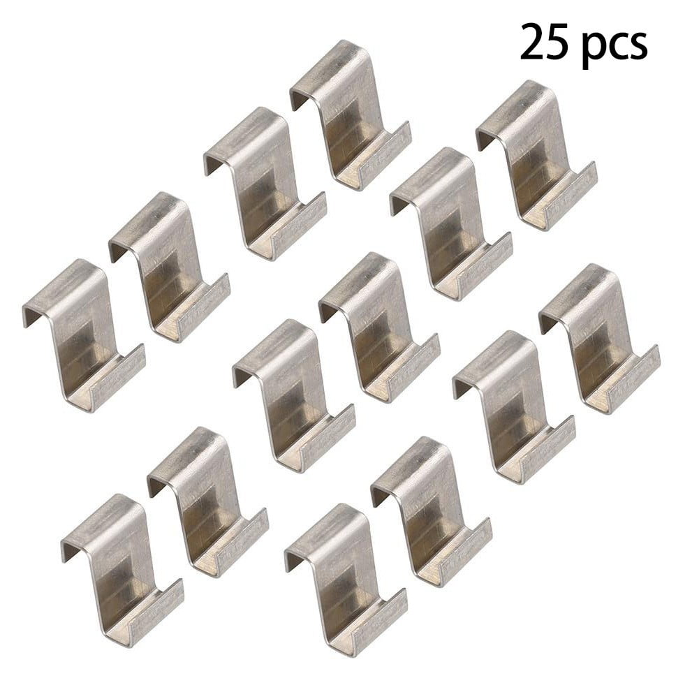 25PCS Greenhouse Glazing Clips Z Glass Clips Spring Wire Spares Choose ...
