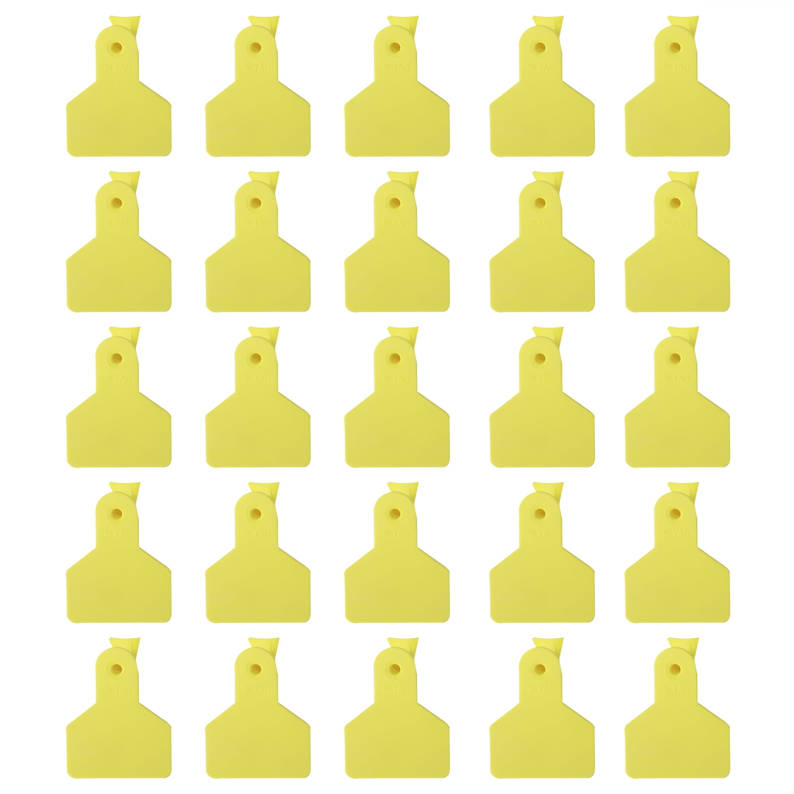 25PCS Livestock Cow Cattle Blank OnePiece Ear Tag Signs without Word ...