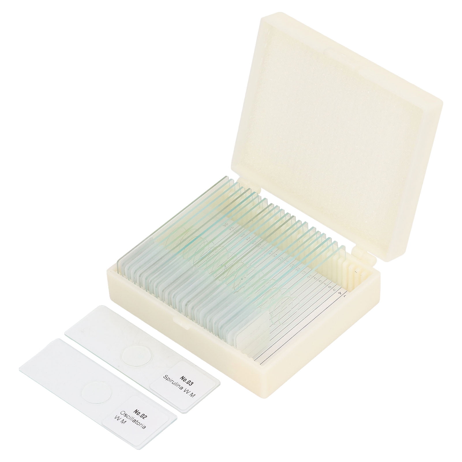 25PCS Microscope Slides Optical Glass Cover Transparent Slide Set for ...