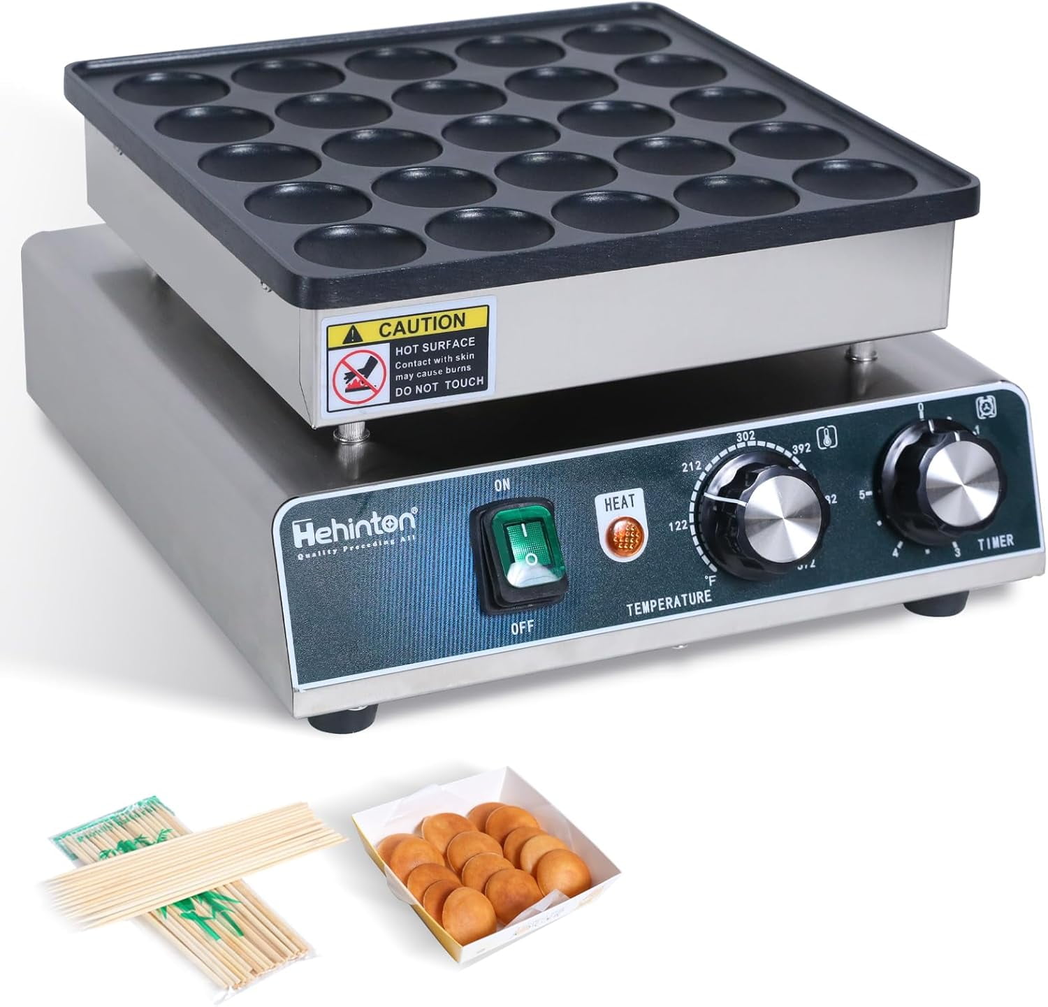 25PCS Mini Dutch Pancake Maker, 110V Muffin Waffle Maker, Hotcakes ...