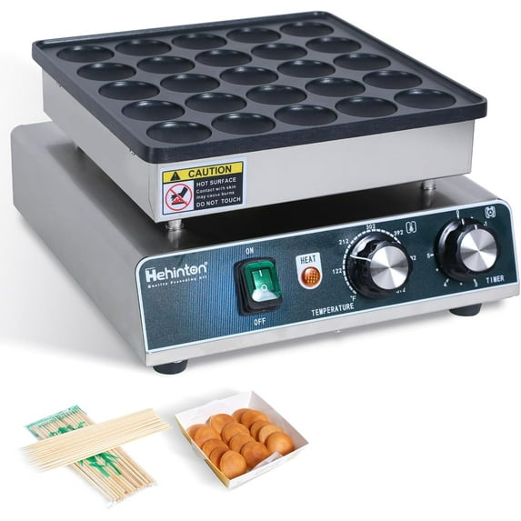 25PCS Mini Dutch Pancake Maker, 110V Muffin Waffle Maker, Hotcakes ...