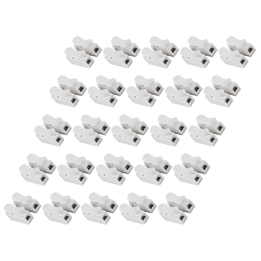 25PCS Quick Connectors Cable Clamps LED Strip Light Wire Connecting ...