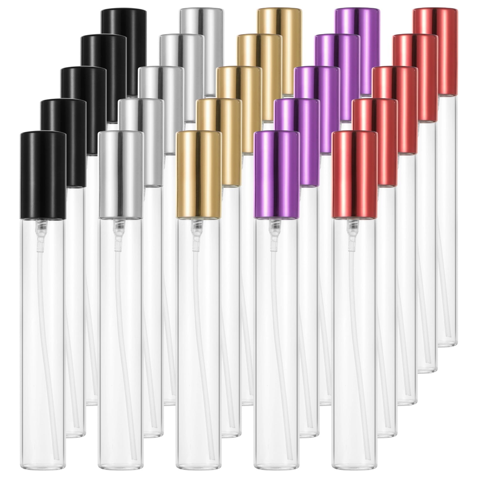 25PCS Refillable Perfume Atomizer Glass Spray Bottles, 15ml Travel ...