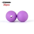 25PCS Soft BPA Free Silicone Beads for Baby Teething - Food Grade Round ...
