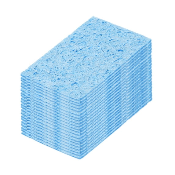 25PCS Soldering Sponge 5 x 3.5cm Rectangle Blue 6mm Water Absorption ...