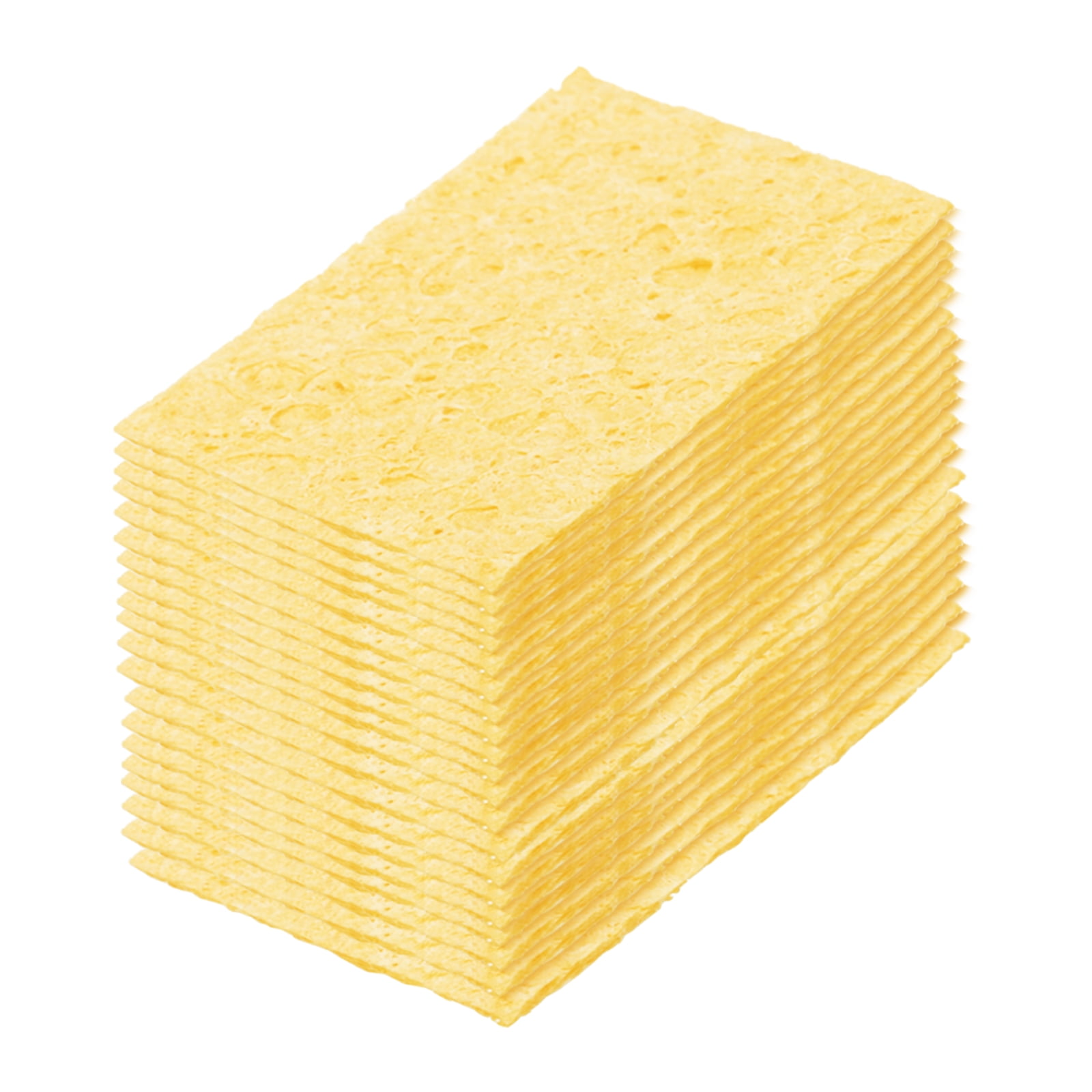25PCS Soldering Sponge 5 x 3.5cm Rectangle Deep Yellow 6mm Water ...