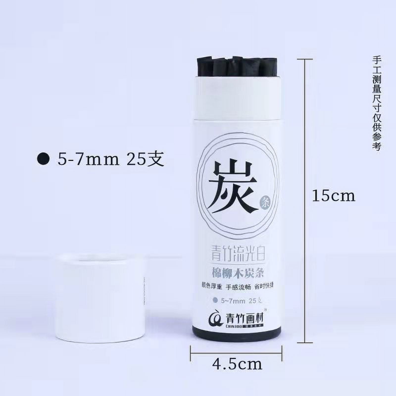 25PCS Vine Charcoal Sticks, Willow Professional Sketch Drawing Charcoal ...