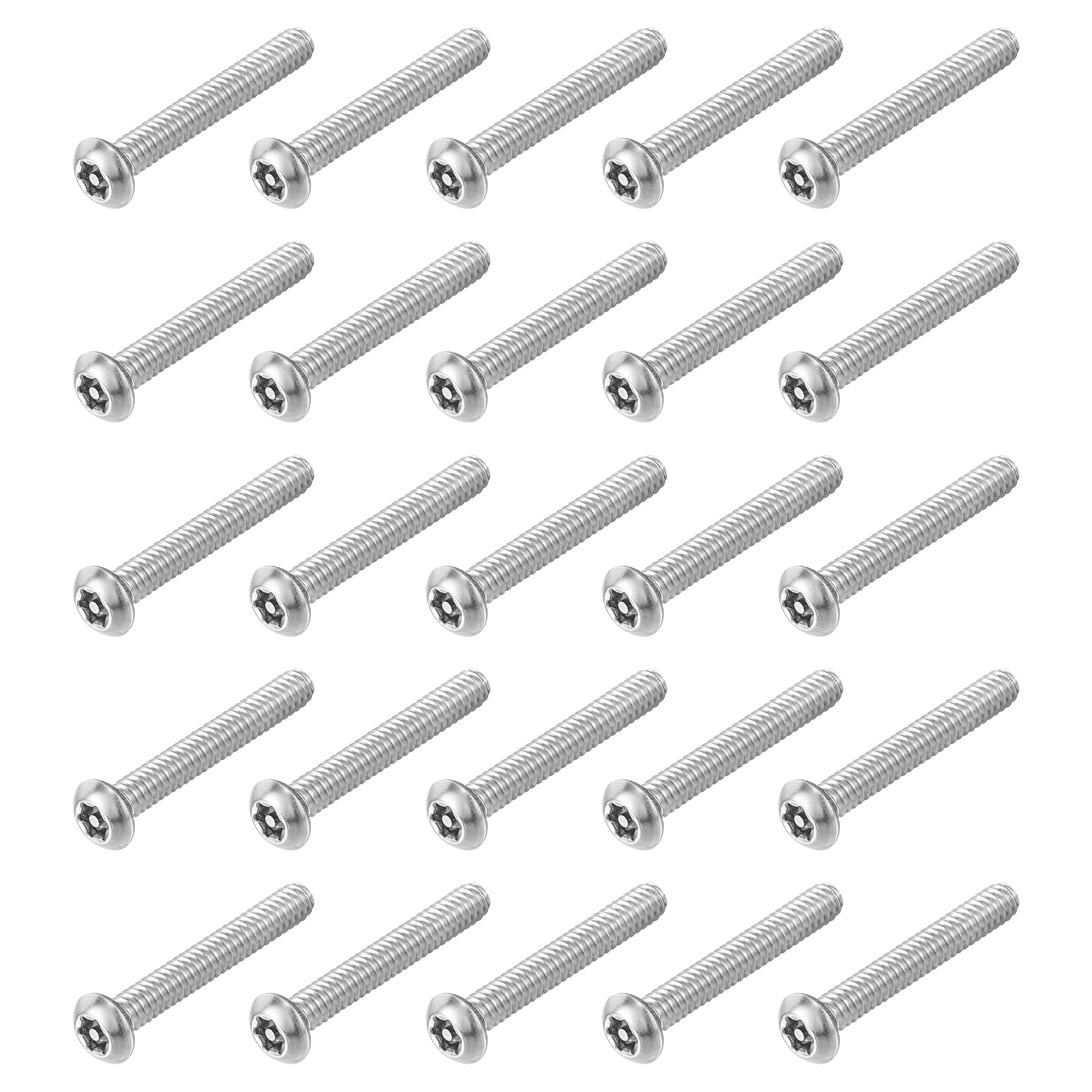 25Pack #10-32 x 1" 304 Stainless Steel Torx Security Machine Screws ...