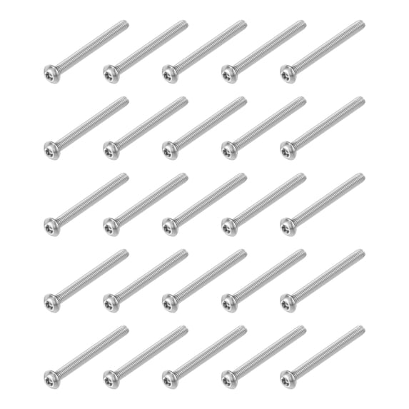 25Pack #8-32 x 1-3/4" 304 Stainless Steel Torx Security Machine Screws ...