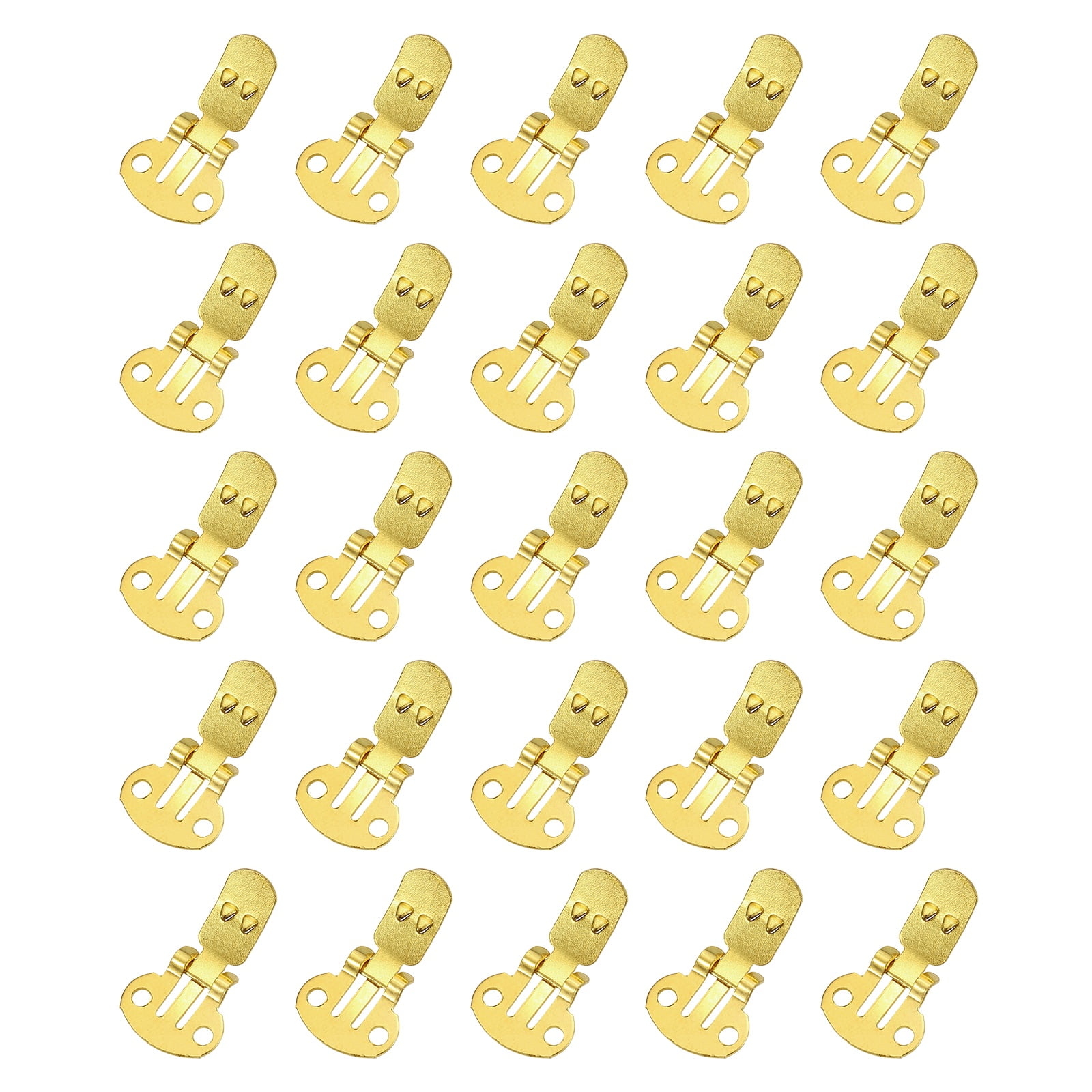 25Pack Blank Shoe Clips, 25mm x 14mm Metal Flat Clips Shoe ...