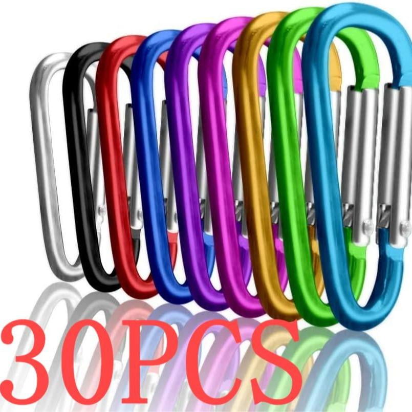 25Pcs 1.57 inch Carabiners Heavy Duty,304 Stainless Steel Spring Snap ...