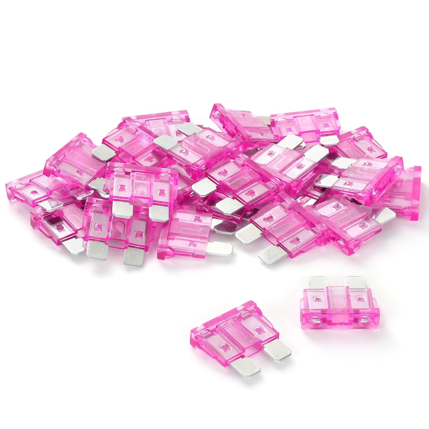 (25Pcs) 1 Amp Standard Car Fuses, 1A Automotive Fuse(ATO/ATC), Blade ...