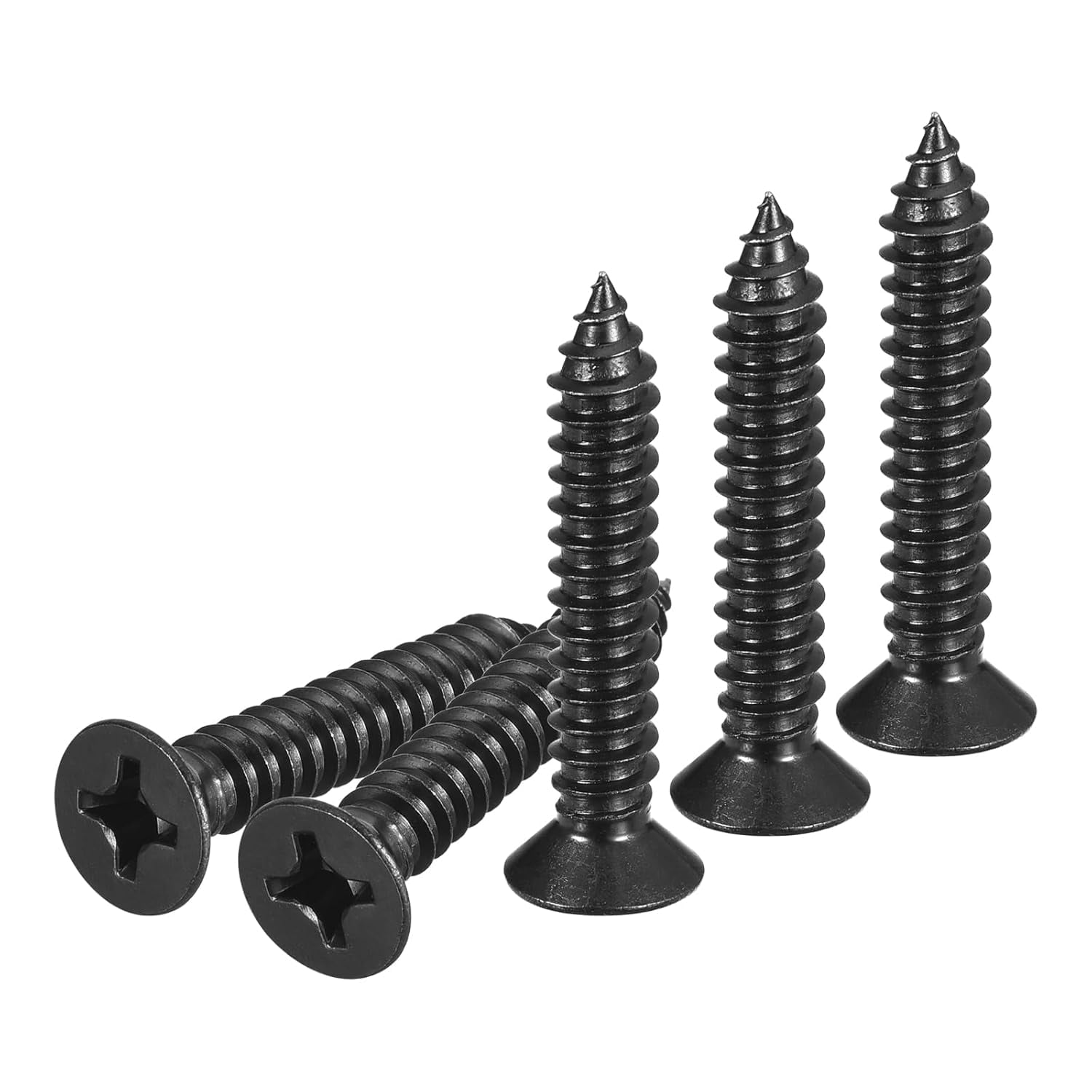 25Pcs #14x1-3/4 Flat Head Wood Screws, 304 Stainless Steel Phillips ...