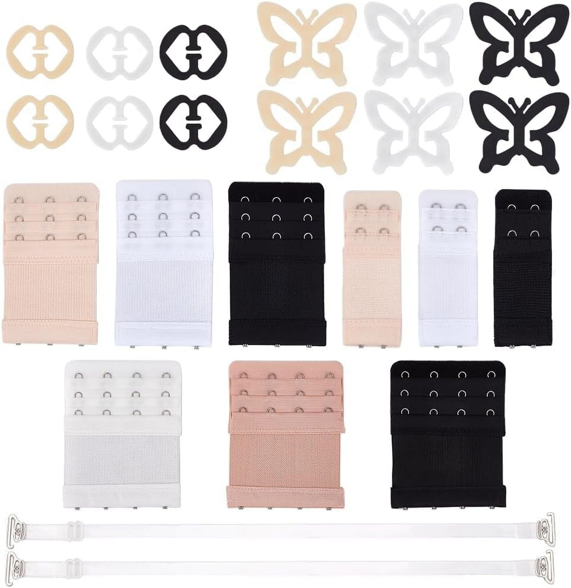 25Pcs 16 Style Bra Strap Clips Bra Extender 2 Hook 3 Hook 4 Hook ...