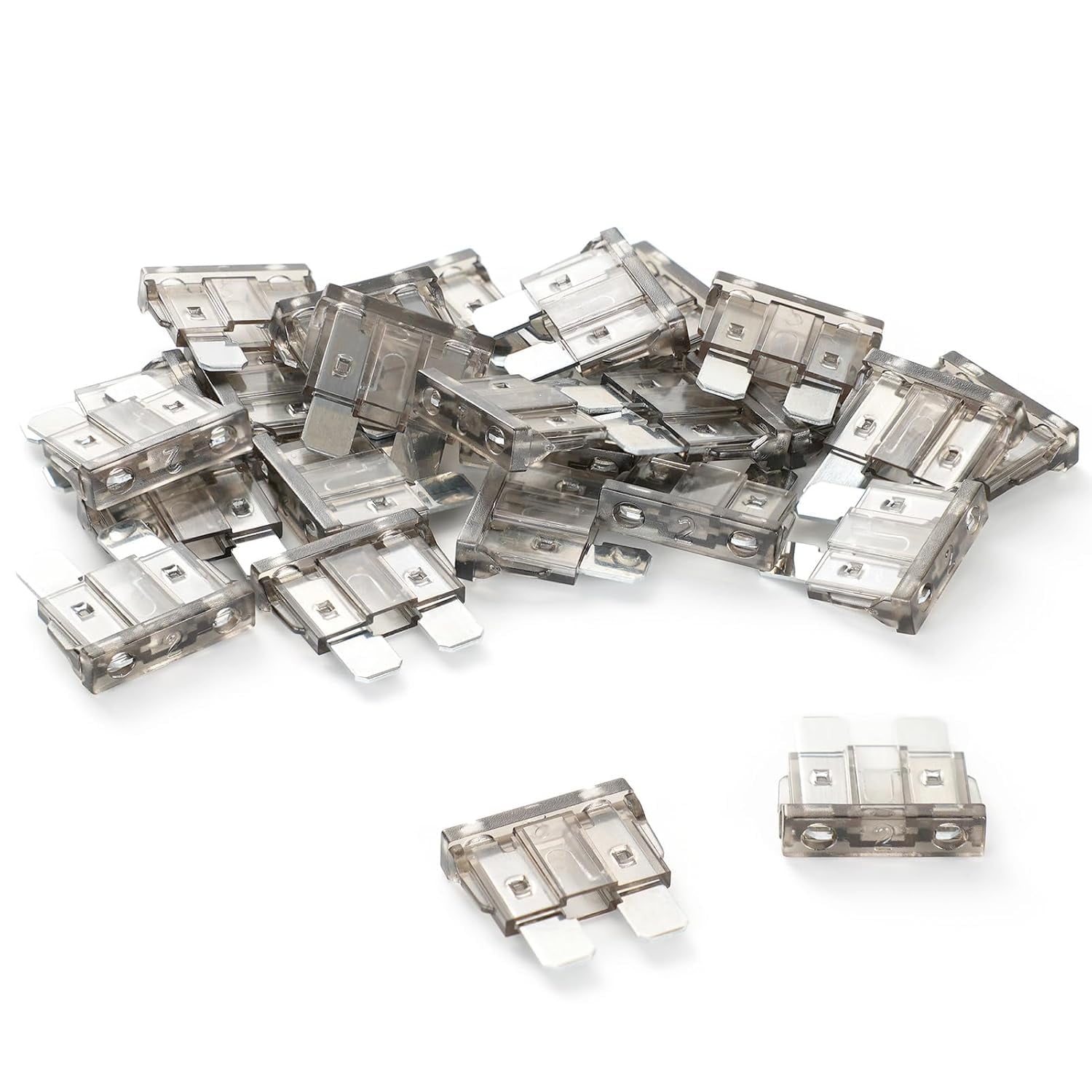 (25Pcs) 2 Amp Standard Car Fuses, 2A Automotive Fuse(ATO/ATC), Blade ...