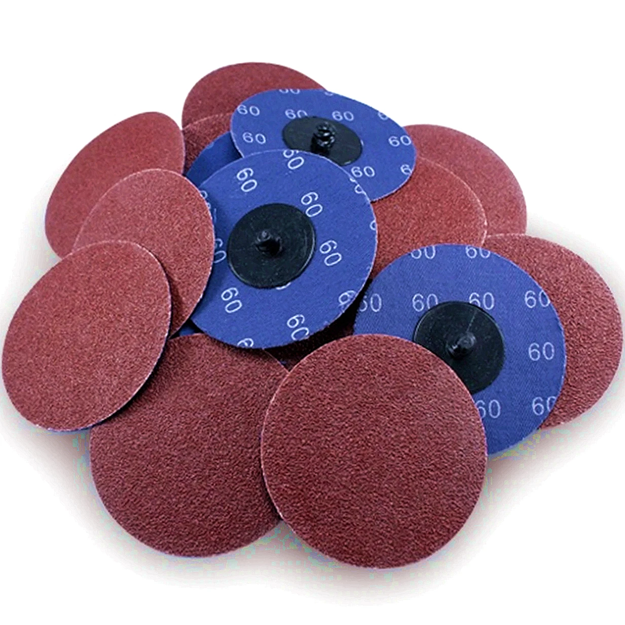25Pcs 3 Inch Roll Lock Die Grinder Sanding Disc 60 Grit Quick Change ...