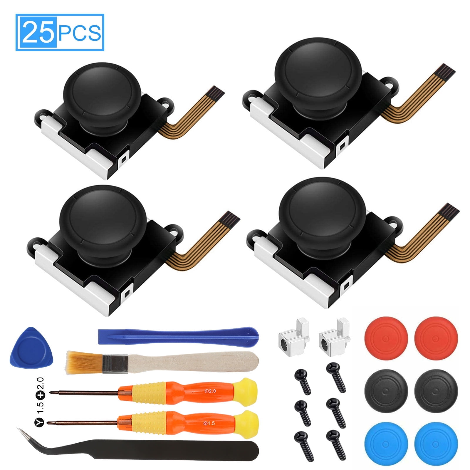 25Pcs 3D Analog Joystick Replacement Fit for Nintendo Switch/OLED Joy ...