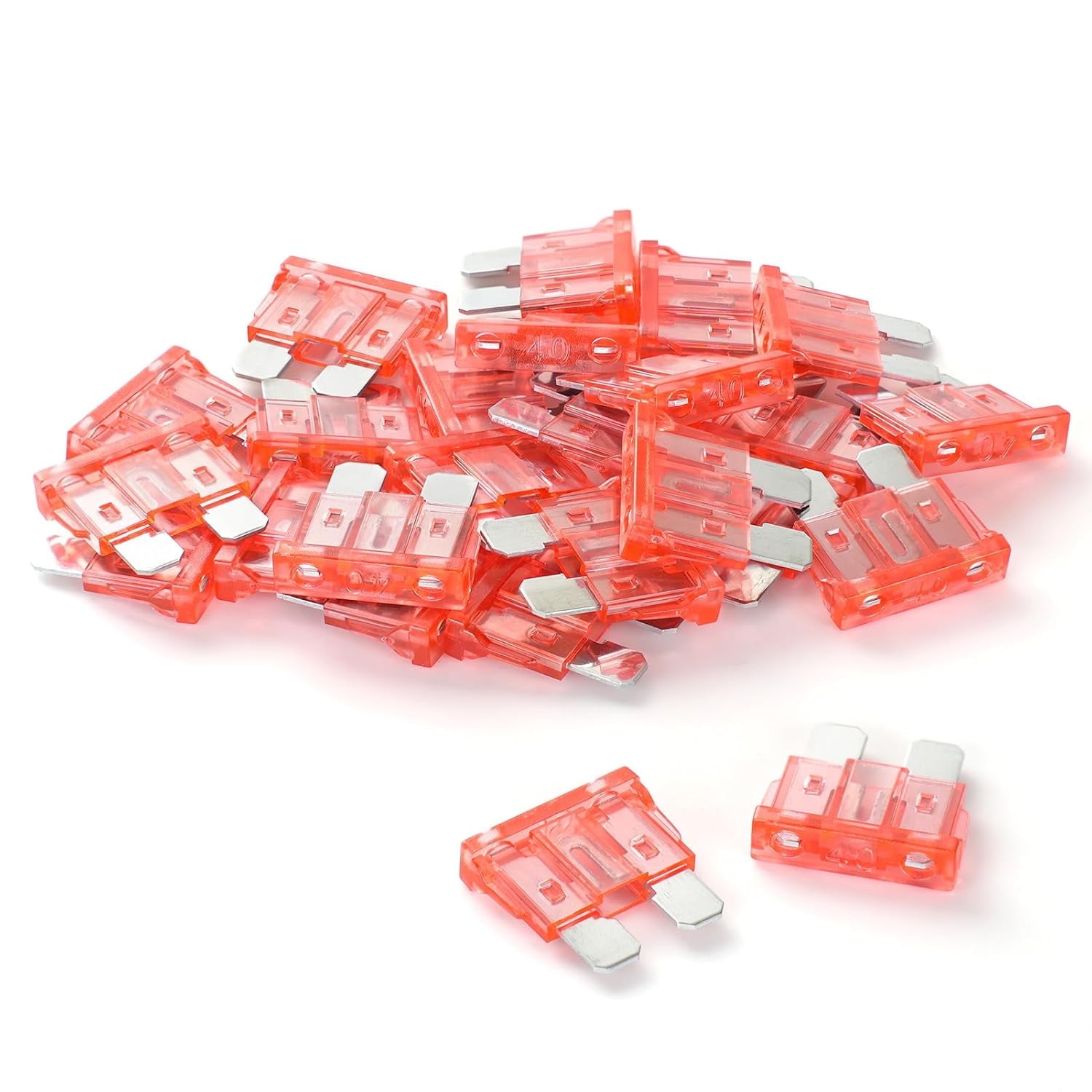 (25Pcs) 40 Amp Standard Car Fuses, 40A Automotive Fuse(ATO/ATC), Blade ...