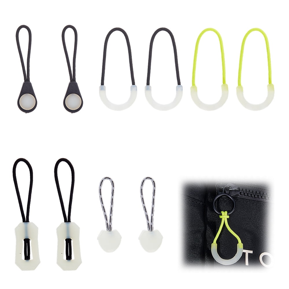 25Pcs 5 Styles Luminous Zipper Pulls Luggage Zipper Pull Replacement U ...