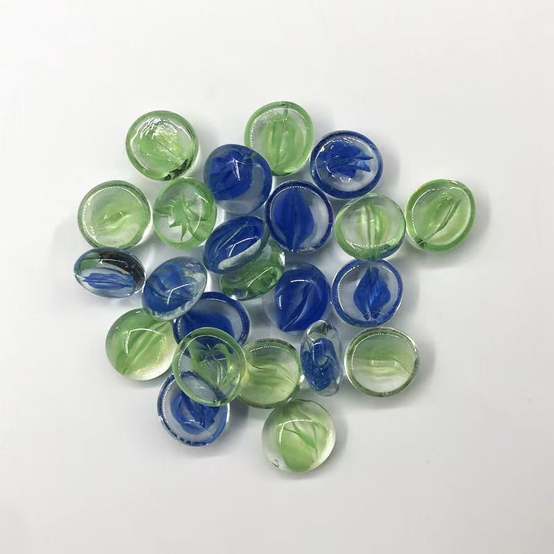 25Pcs Aquarium Glass Stones 14-18mm Decorative Crystal Gems 120g Vase ...