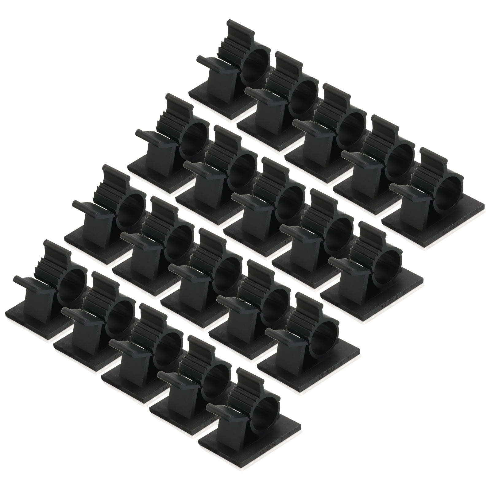 25Pcs Cable Management Clips, 8-10mm Dia Self Adhesive Nylon Wire ...