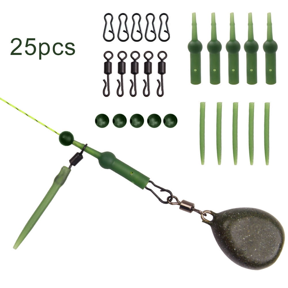 25Pcs Carp Fishing Accessories Set With Rolling Quick Change Swivels ...