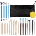 25Pcs Clay Tools And Pottery Tool Kit For Polymer Set Clay Sculpting ...