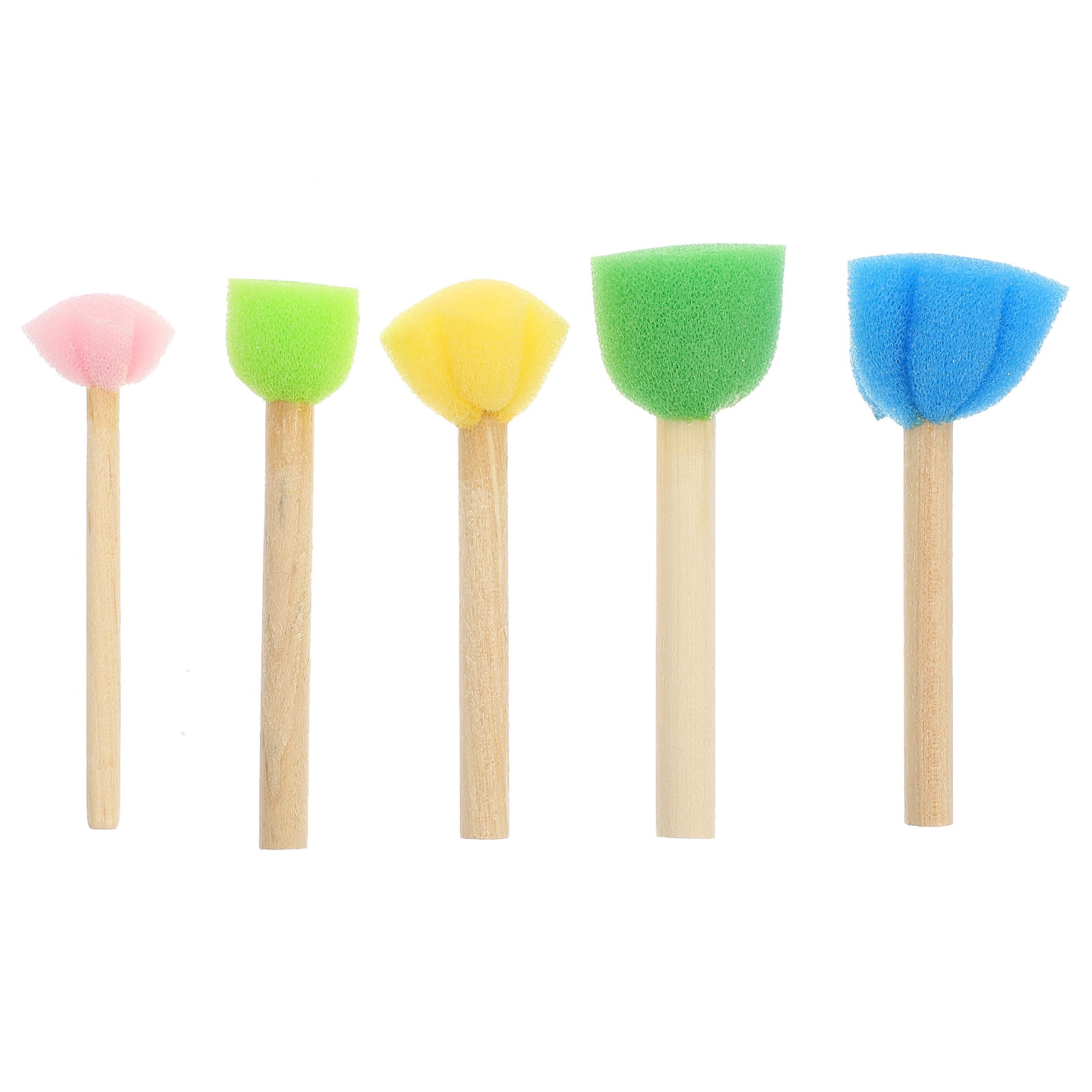 25Pcs Colorful Sponge Stampers Children Painting Stampers Flower Shape ...