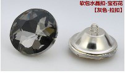 25Pcs Crystal Glass Buttons Sofa Sewing Buttons Upholstery DIY Buttons ...