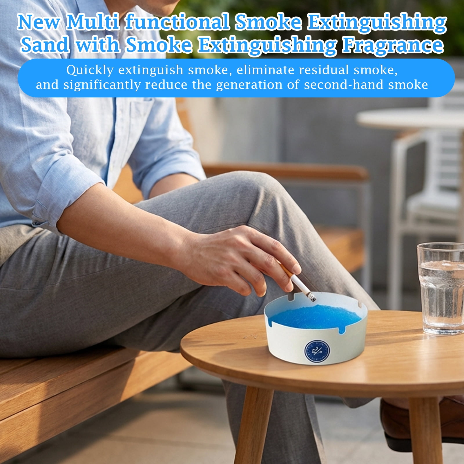 25Pcs Disposable Foam Ashtray Portable Smokeless Ashtray for Car Travel ...