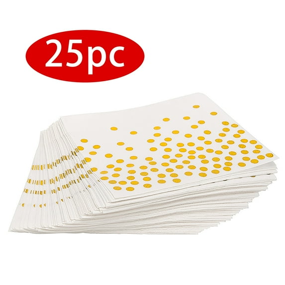 25Pcs Disposable Plates and Napkins Party Supplies, Birthday ...