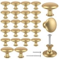 25Pcs Drawer Knob Set Zinc Alloy Cabinet Handles Rustproof Gold Dresser ...