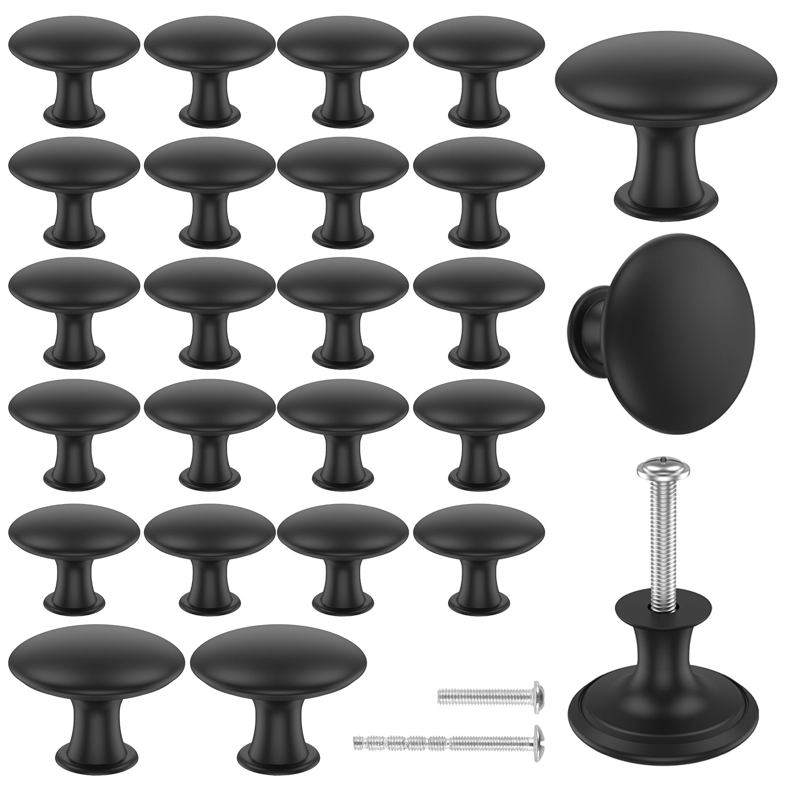 25Pcs Drawer Knob Set Zinc Alloy Cabinet Handles Rustproof Gold Dresser ...