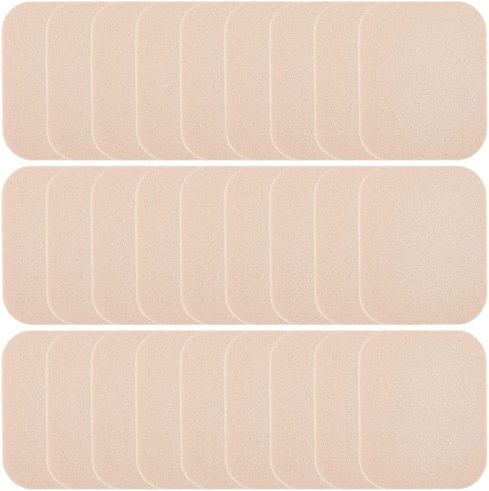 25Pcs Flat Makeup Sponge Cosmetic Puff Sponge Rectangle 2.2 x 1.8 Inch ...