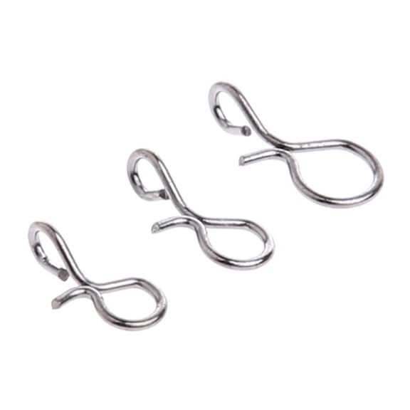 Colaxi 100x Fly Fishing Snap No Knot Snaps Fishing Hook Snap Connector ...
