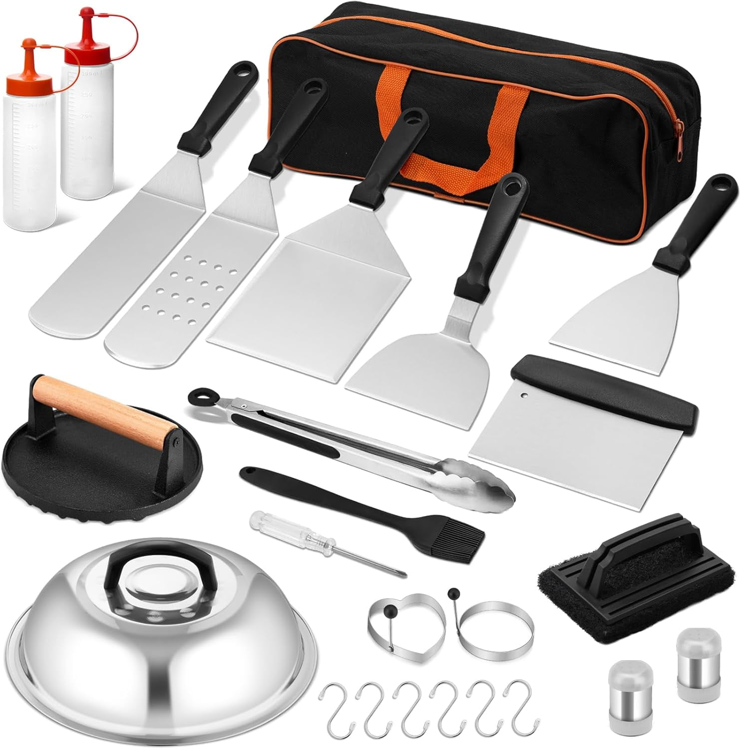 25Pcs Griddle Accessories Kit, Leonyo Flat Top Grill Accessories ...