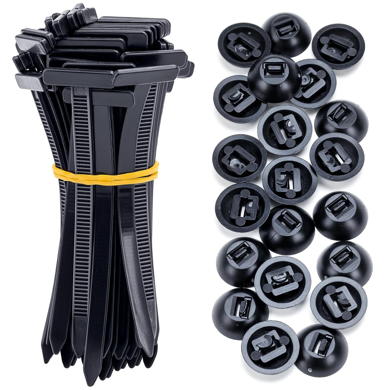 25Pcs Heavy Duty Nylon Universal Cable Tie Buckles, Self-Locking ...