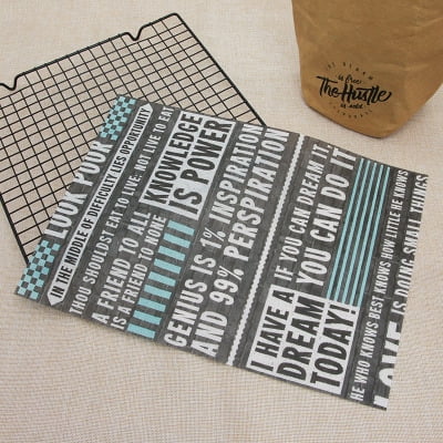 25Pcs/Lot Oilpaper Wrapping Paper for Bread Sandwich Burger Fries/Food ...