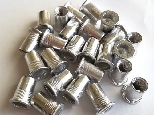 25Pcs M10 10Mm Flat Head Aluminum Rivet Nut Rivnut Insert Nut M10X1.5Mm ...