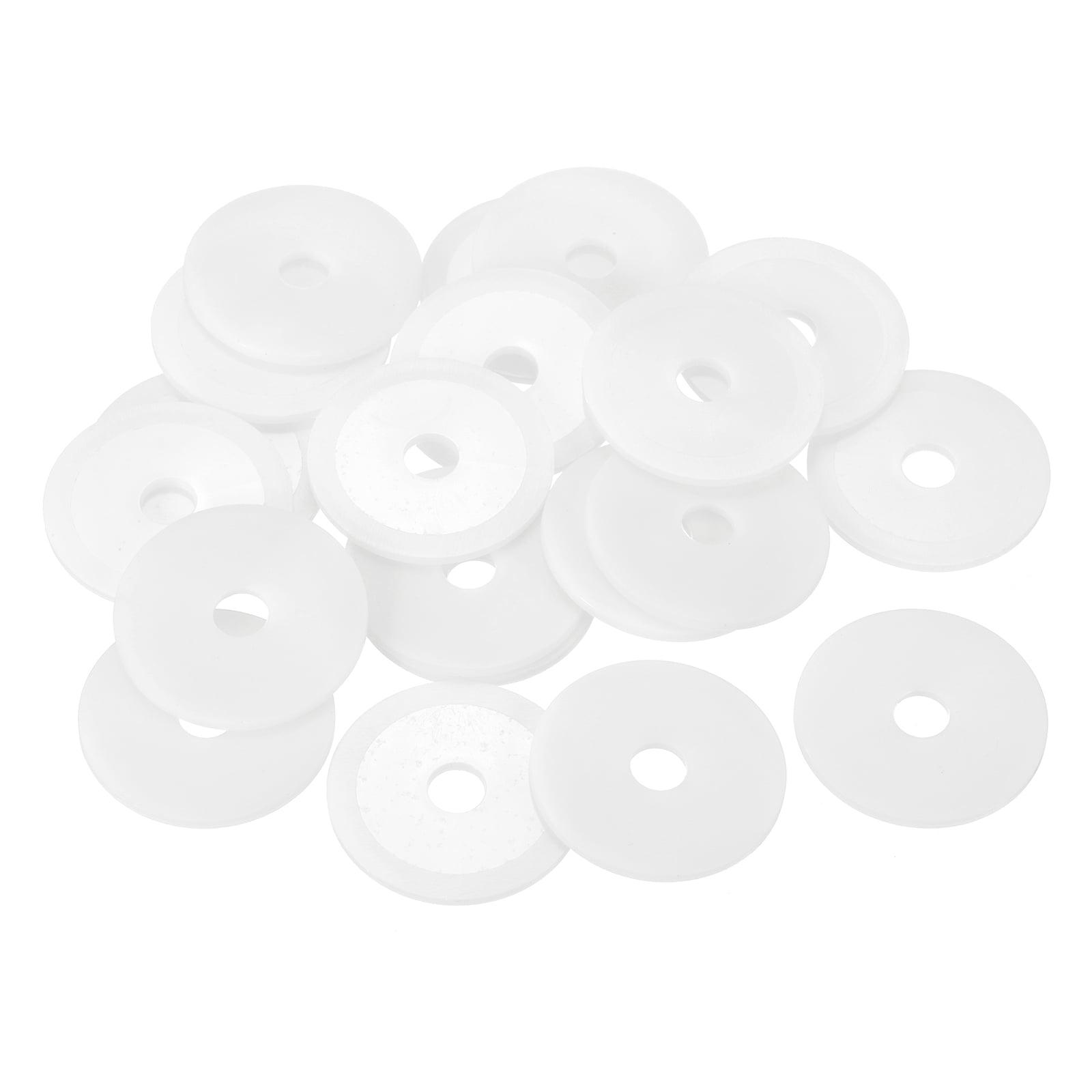 25Pcs M8 Nylon Flat Washers Plastic Washer 8mm ID 30mm OD 2mm Thick ...
